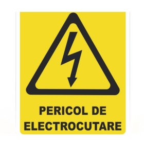 Autocolant pericol de electrocutare